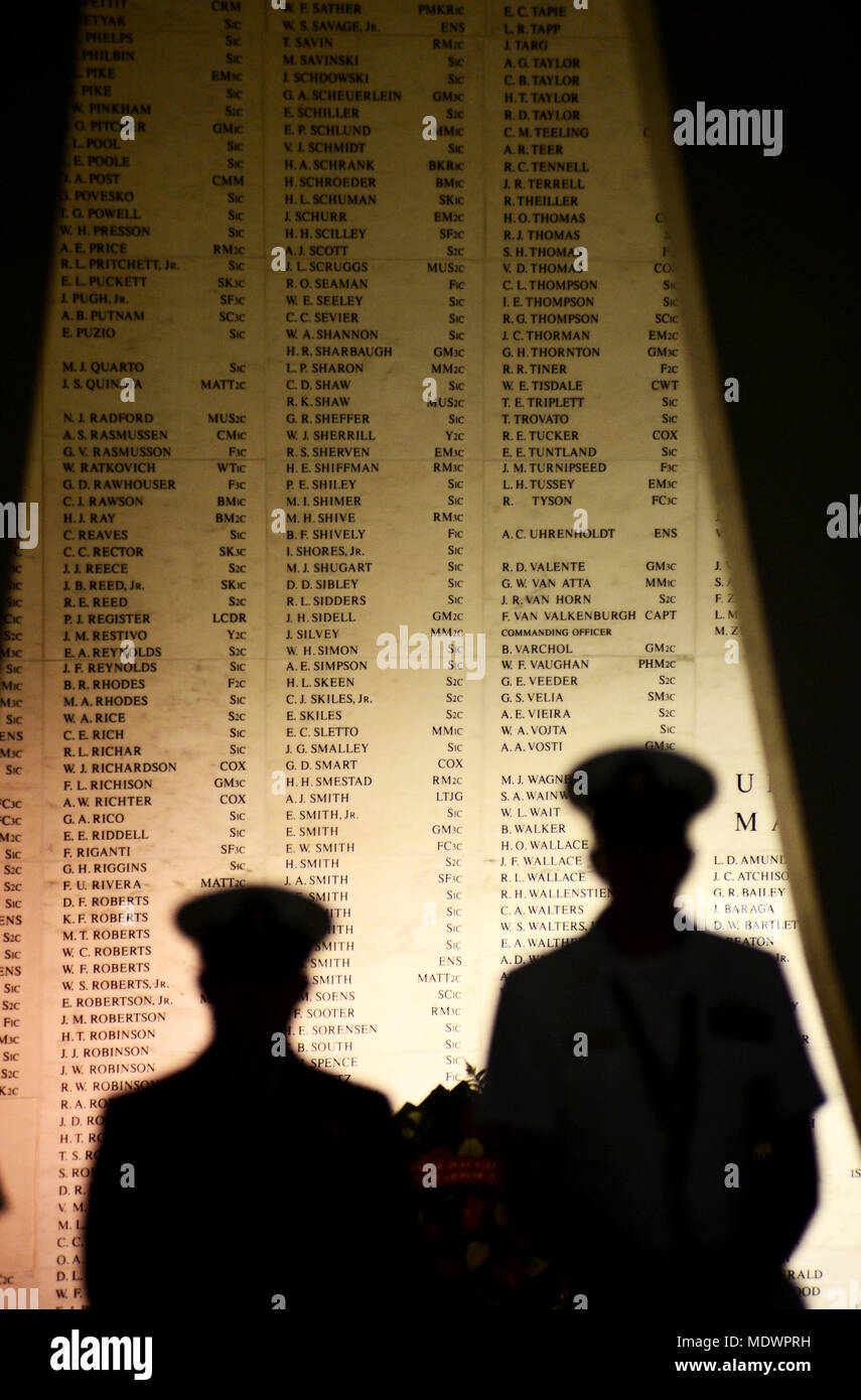 Wall Names Uss Arizona Memorial High Resolution Stock Photography and ...