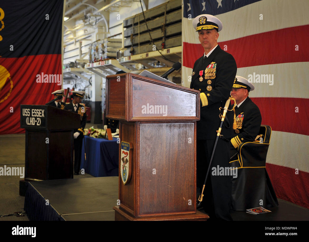 Commander of expeditionary strike group esg 3 hi-res stock photography ...