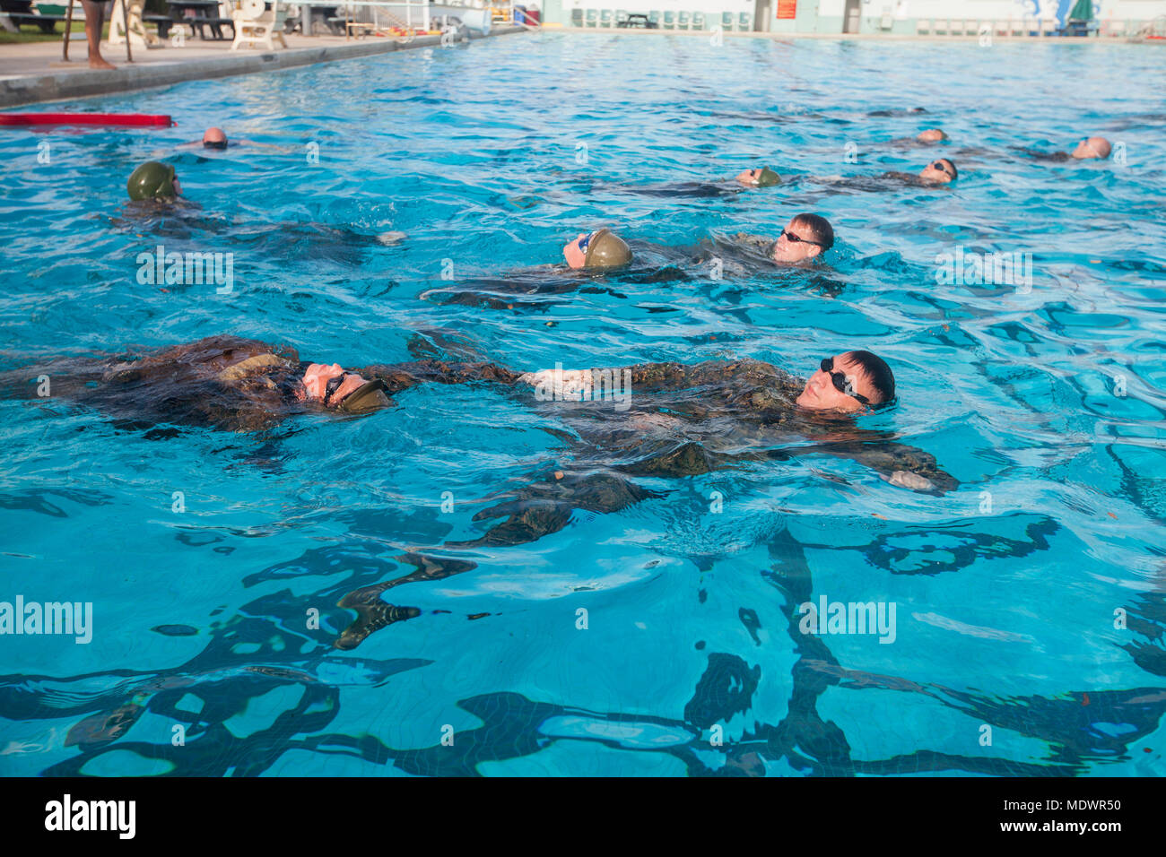 U.S. Marines attending a Marine Corps Instructor Course of Water ...
