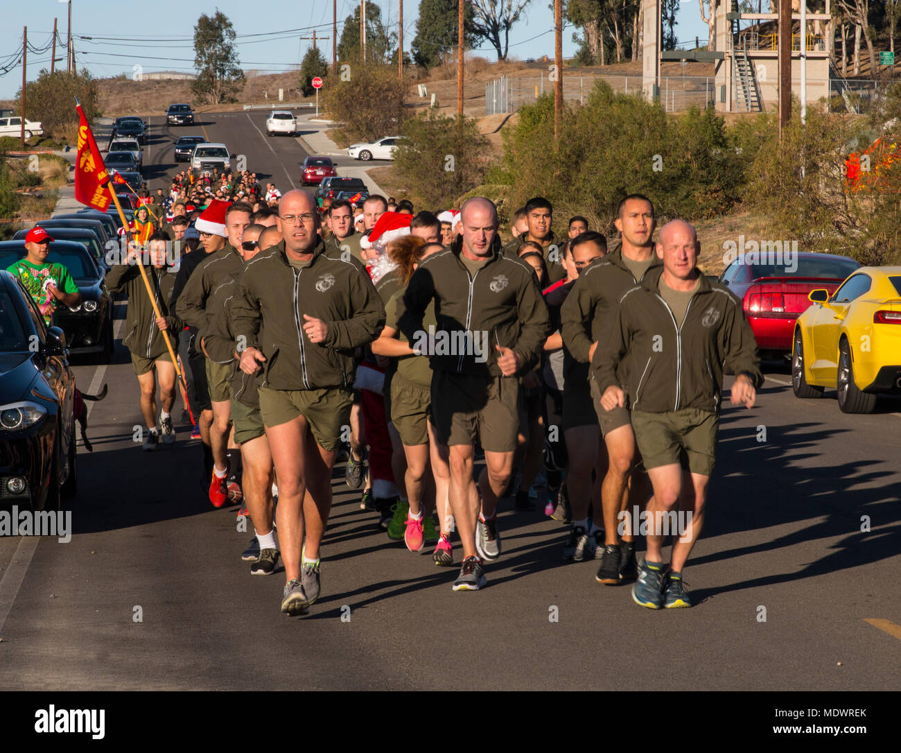 Marines with Headquarters and Support Battalion, Marine Corps ...