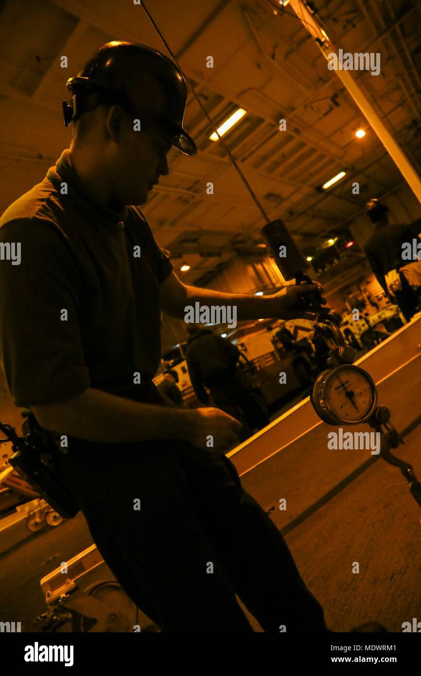 171208-N-FQ836-035 ATLANTIC OCEAN (Dec. 8, 2017) Aviation Equipment ...
