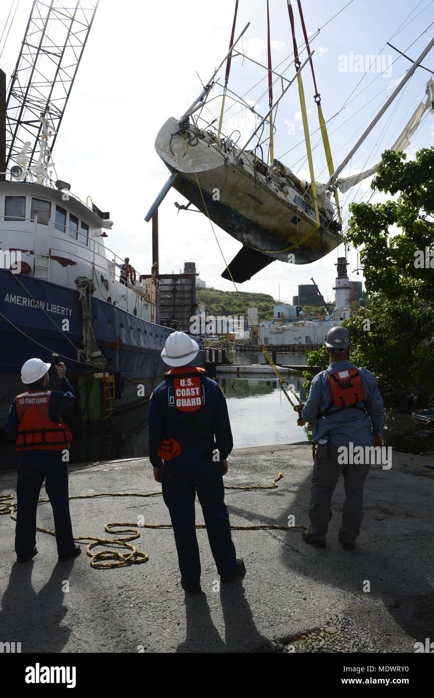 Coast Guard members provide site safety monitoring as Resolve Marine ...