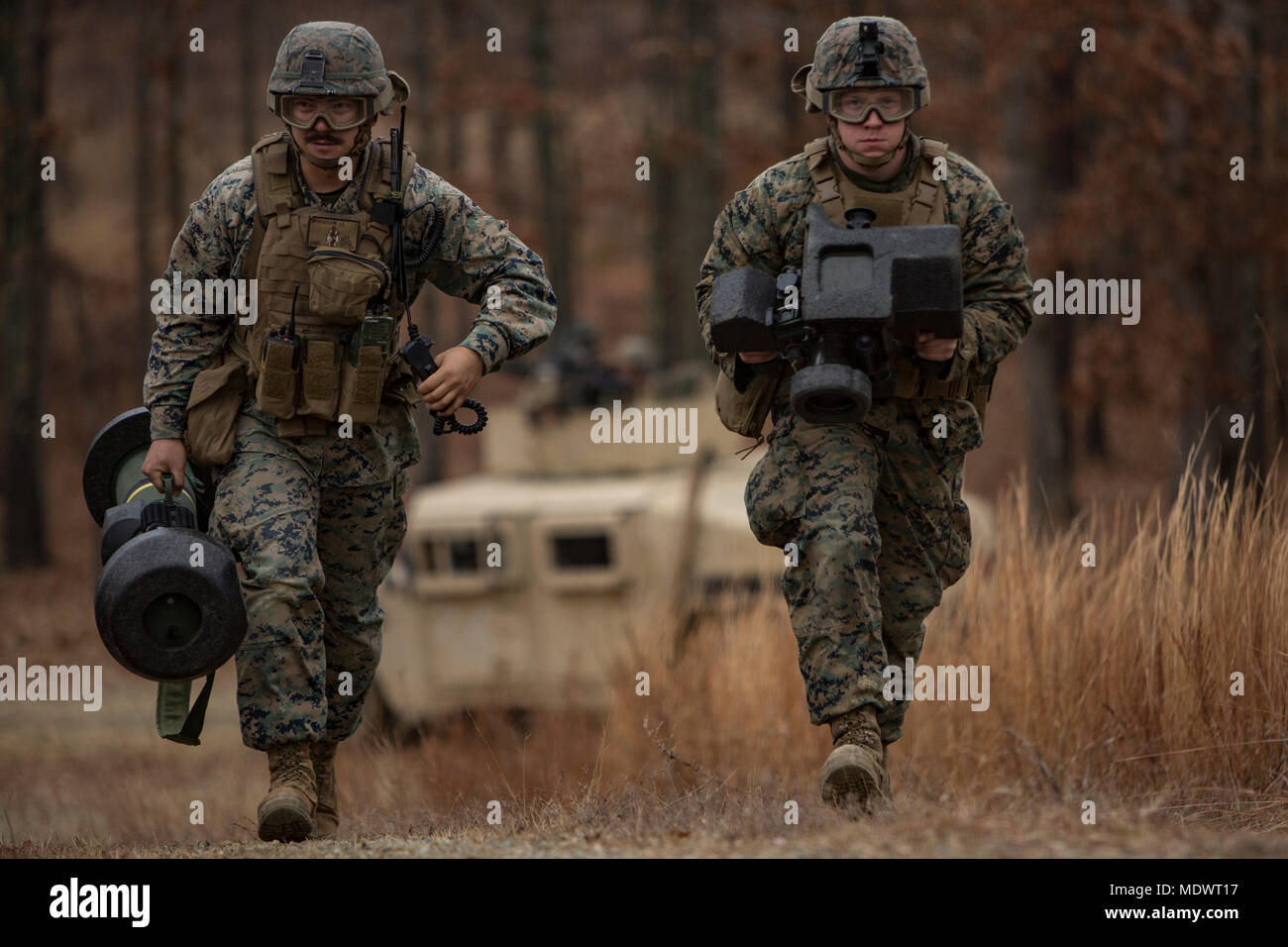 U.S. Marines with the Combined Anti-Armor Team, 2nd Battalion, 8th ...