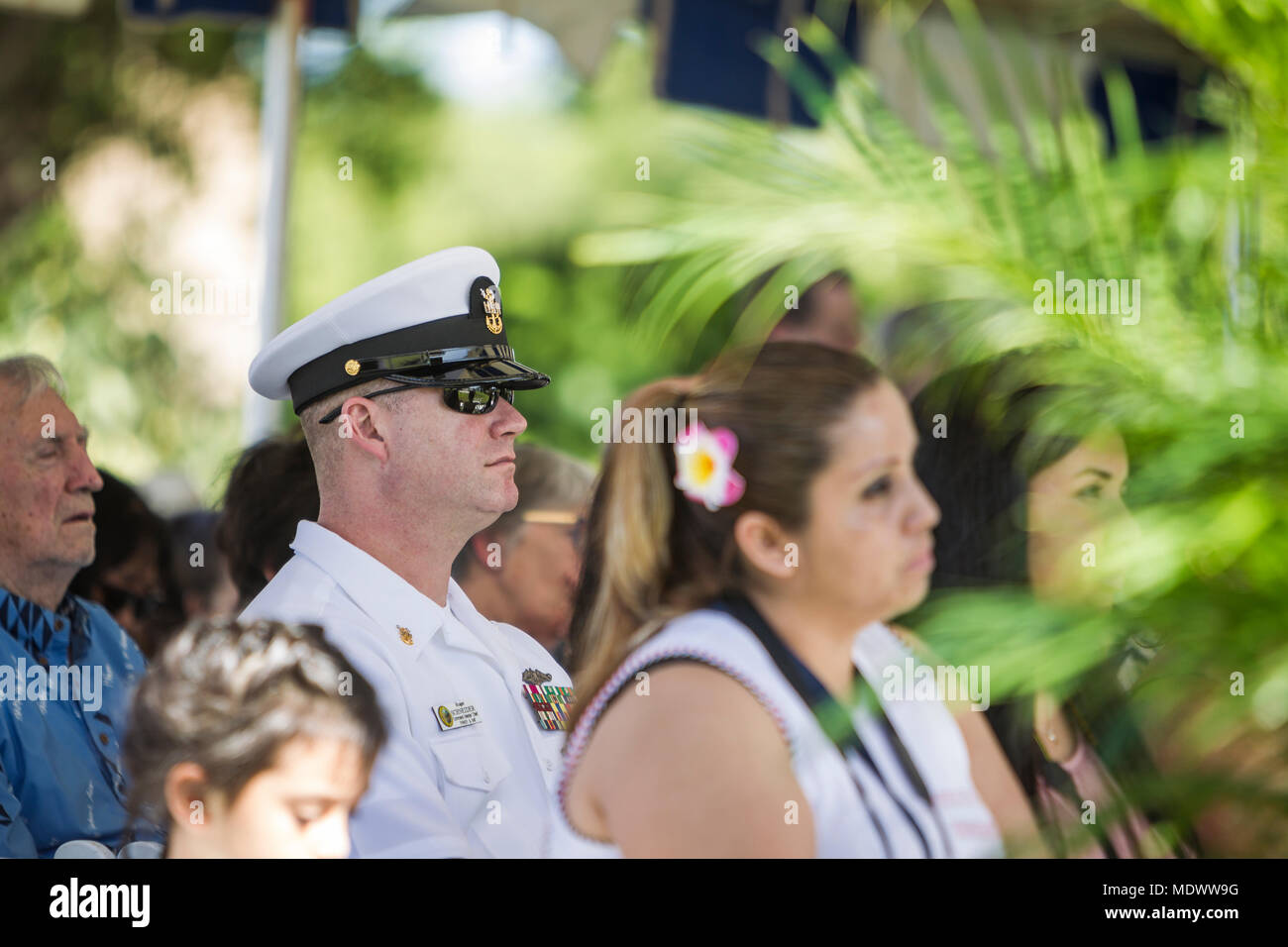 Command Master Chief Roger Schneider of Pearl Harbor Naval Shipyard was ...