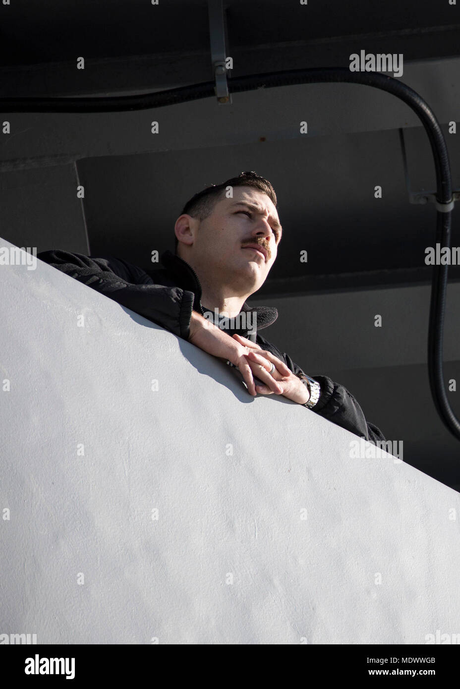 ATLANTIC OCEAN (Dec. 11, 2017) -- Yeoman 3rd Class Robert Rhoads, of ...