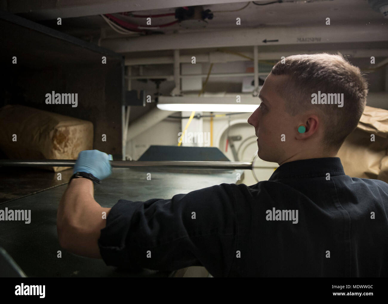 ATLANTIC OCEAN (Oct. 2, 2017) -- Hull Maintenance Technician 3rd Class ...