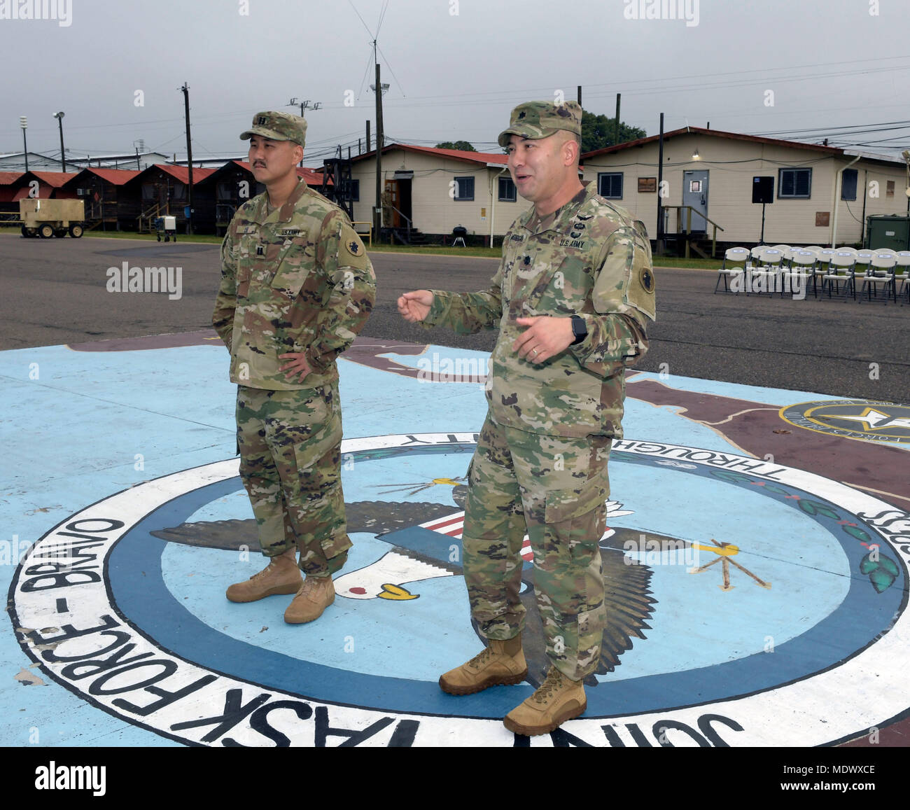 U.S. Army Lt. Col. David W. Morgan (right), 1st Battalion, 228th ...