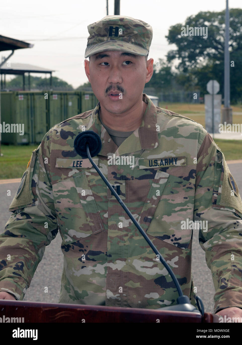 U.S. Army Capt. Nicholas K. Lee, outgoing Bravo Company, 1st Battalion ...