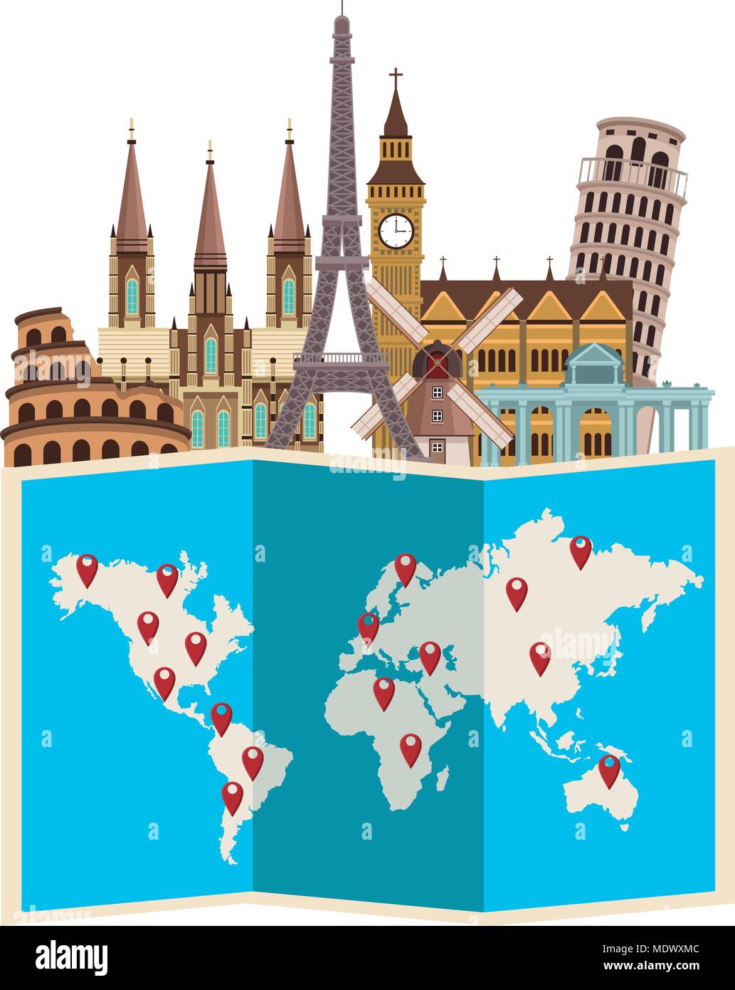 Europe travel concept Stock Vector Image & Art - Alamy