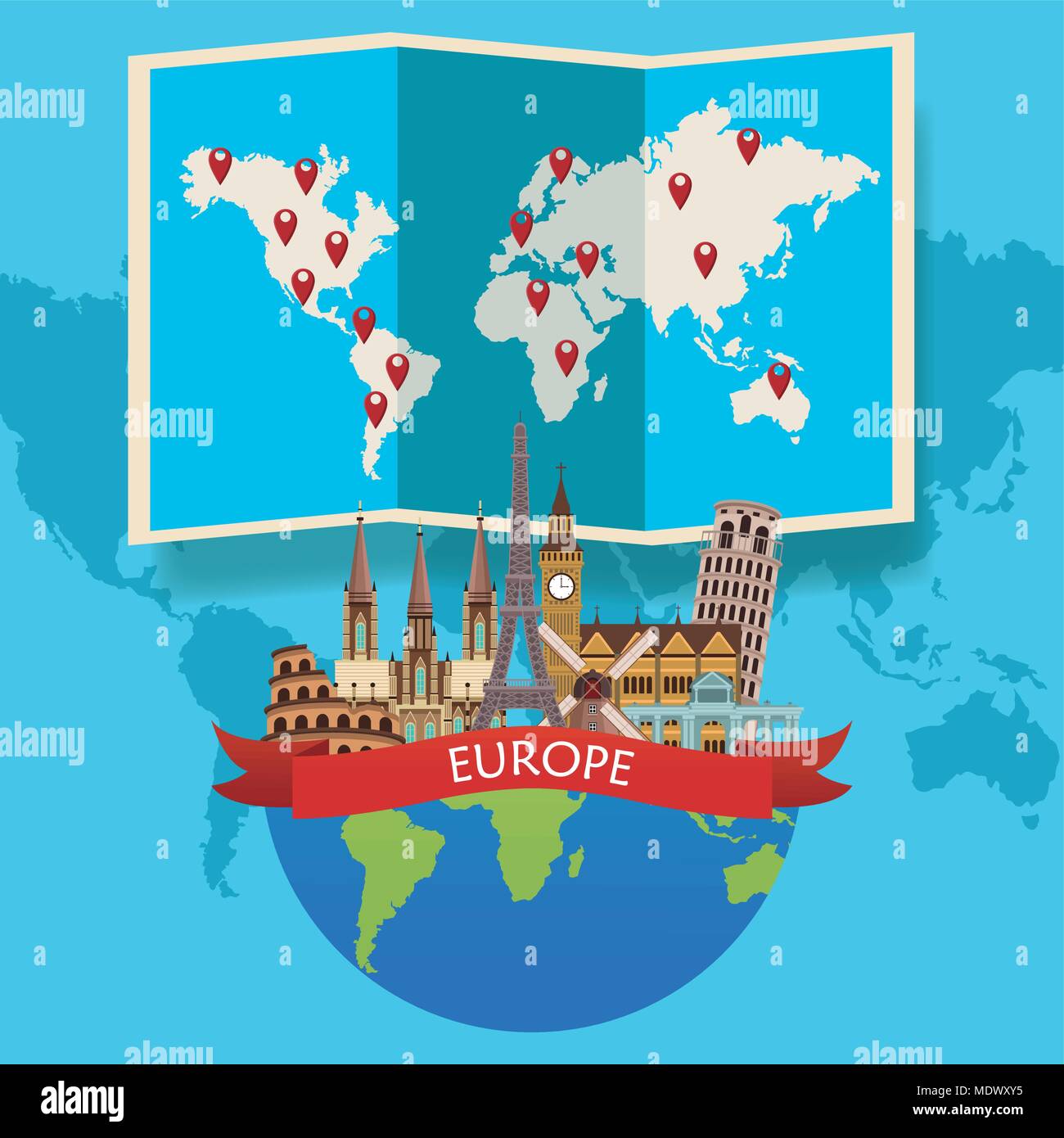 Europe adult architecture Stock Vector Images - Alamy