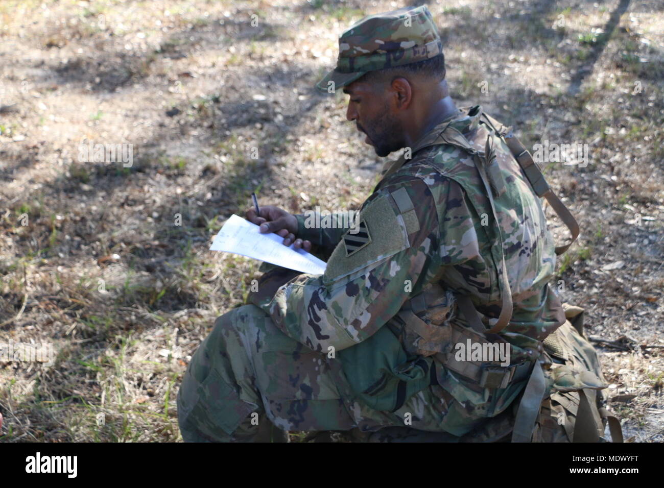 Spc. Kaleel Mcgee with 9th Brigade Engineer Battalion, 2nd Armored ...