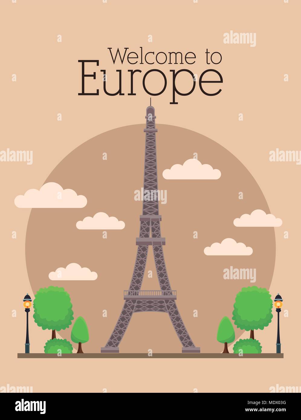 Welcome to europe Stock Vector Image & Art - Alamy