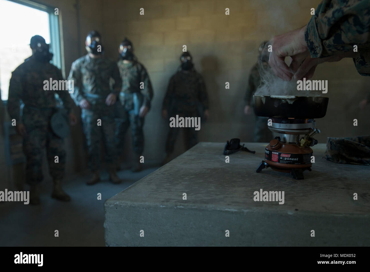 The K765 riot control agent capsule burns to create the CS gas for a ...