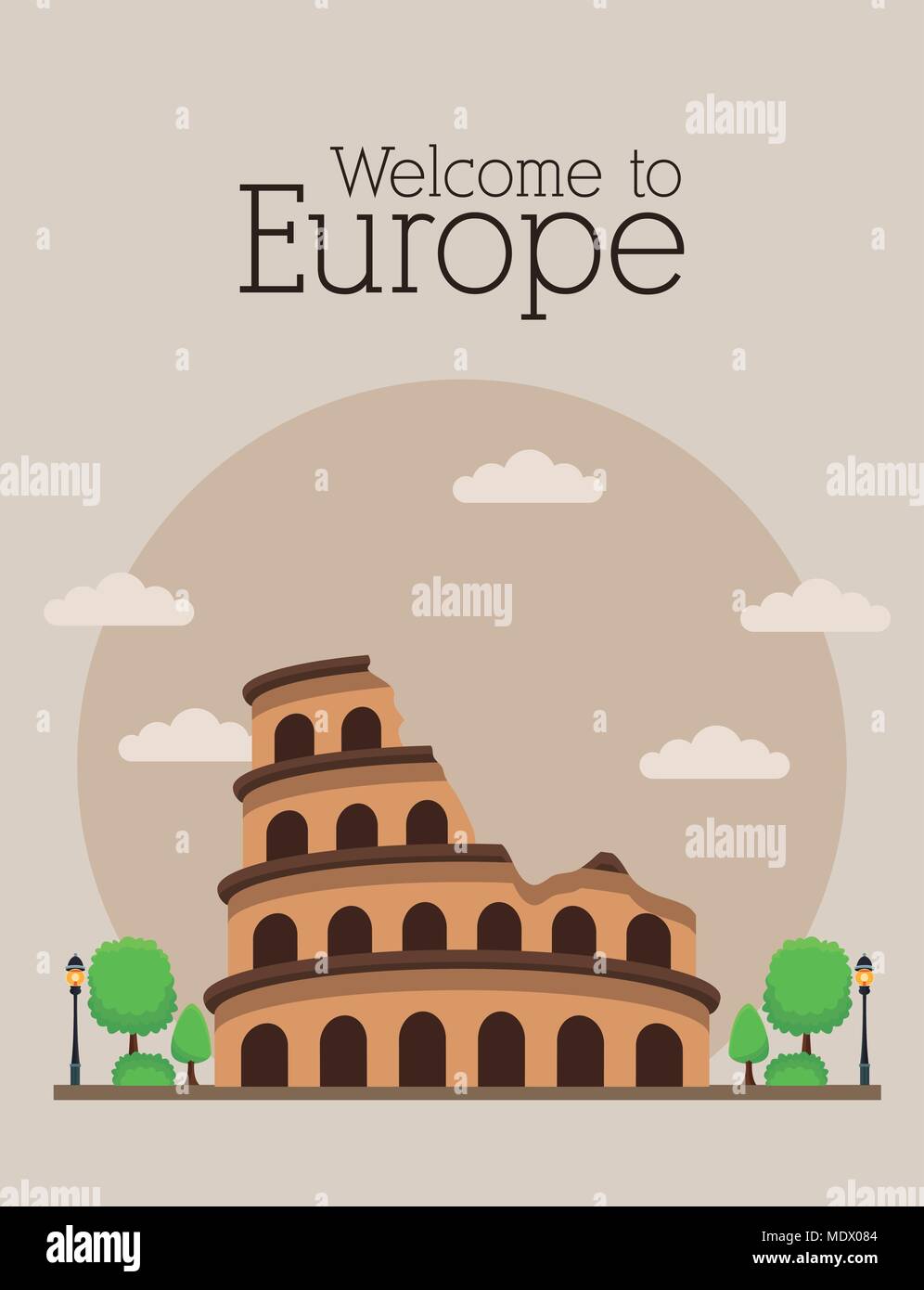 Welcome to europe Stock Vector Image & Art - Alamy