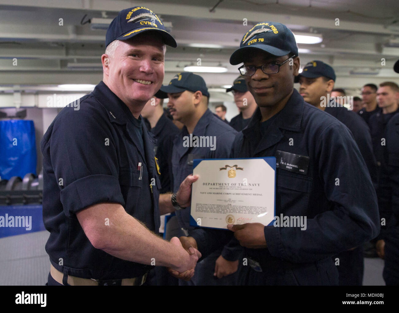 ATLANTIC OCEAN (Dec. 13, 2017) -- Boatswain's Mate Seaman Gregory ...