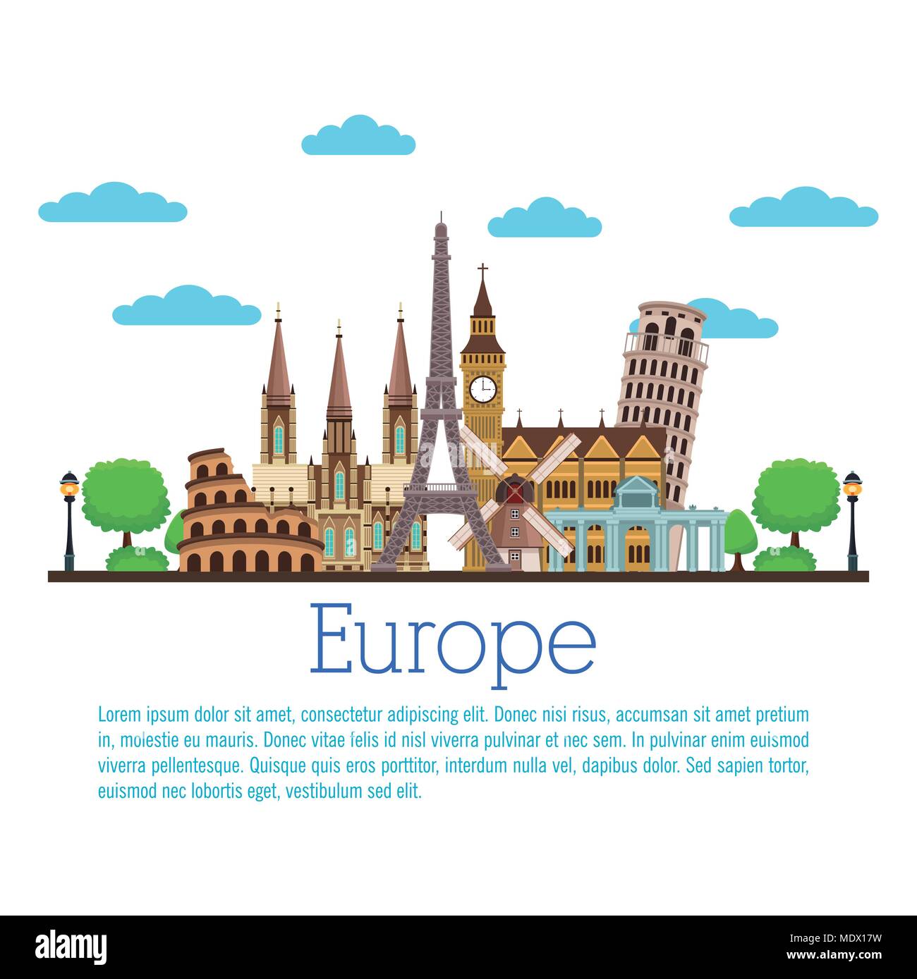 Europe travel infographic Stock Vector Image & Art - Alamy