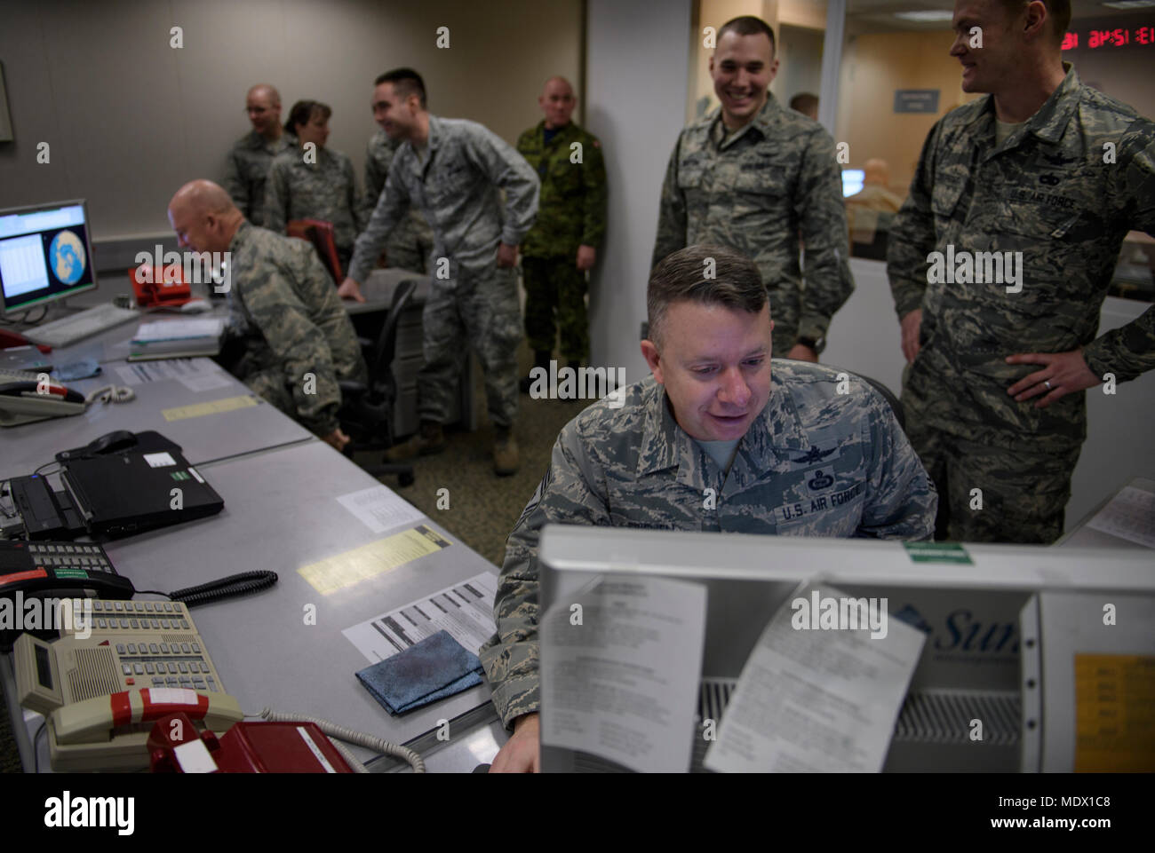 From front right, Air Force Space Command Command Chief, Chief Master ...