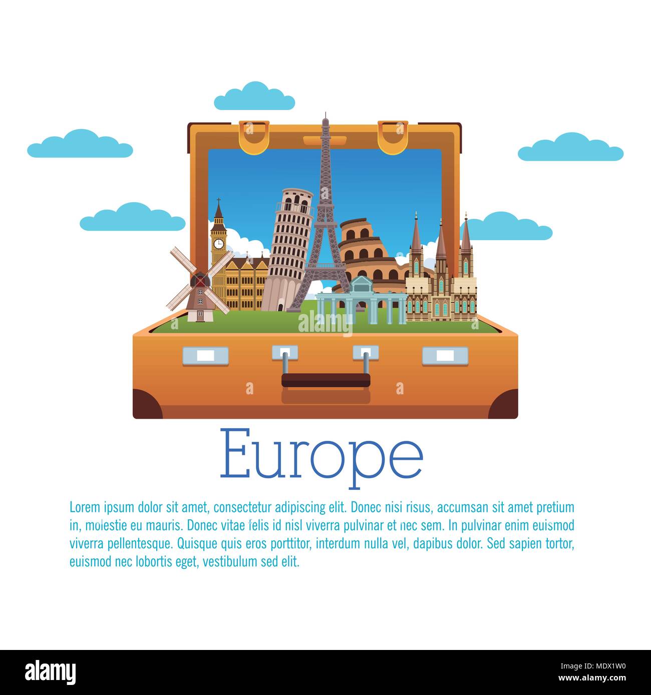 Europe travel infographic Stock Vector Image & Art - Alamy
