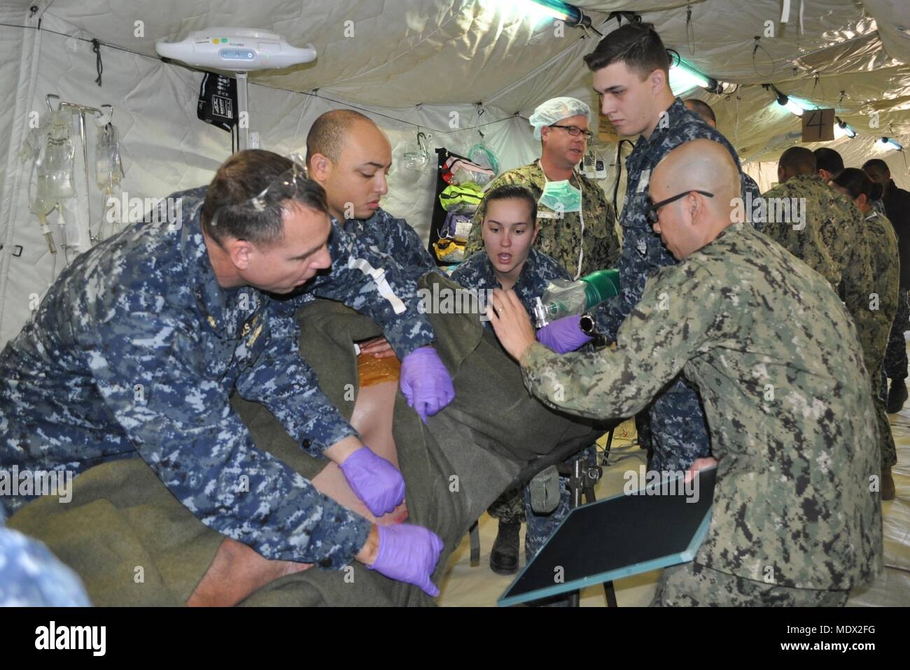 Hospital Corpsman 1st Class Sherwayne Festejo from Naval Hospital ...