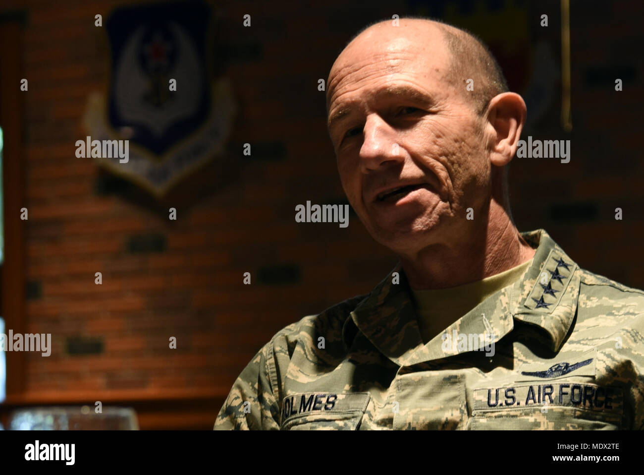 U.S. Air Force Gen. Mike Holmes, commander of Air Combat Command (ACC ...