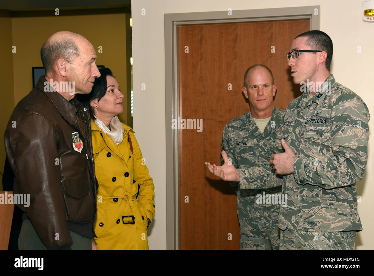 (From left) U.S. Air Force Gen. Mike Holmes, commander of Air Combat ...