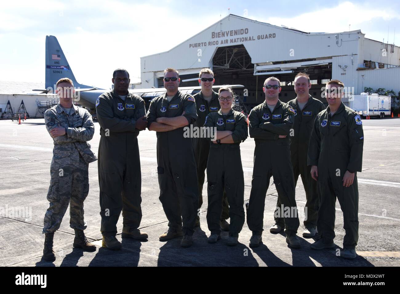 PUERTO RICO AIR NATIONAL GUARD BASE, PR.- An aircrew team from the ...