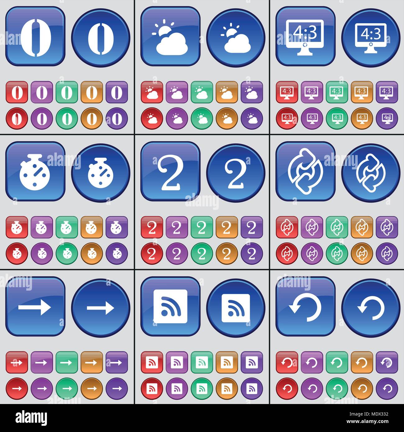 Zero, Cloud, Resolution, Stopwatch, Two, Reload, Arrow right, RSS. A ...