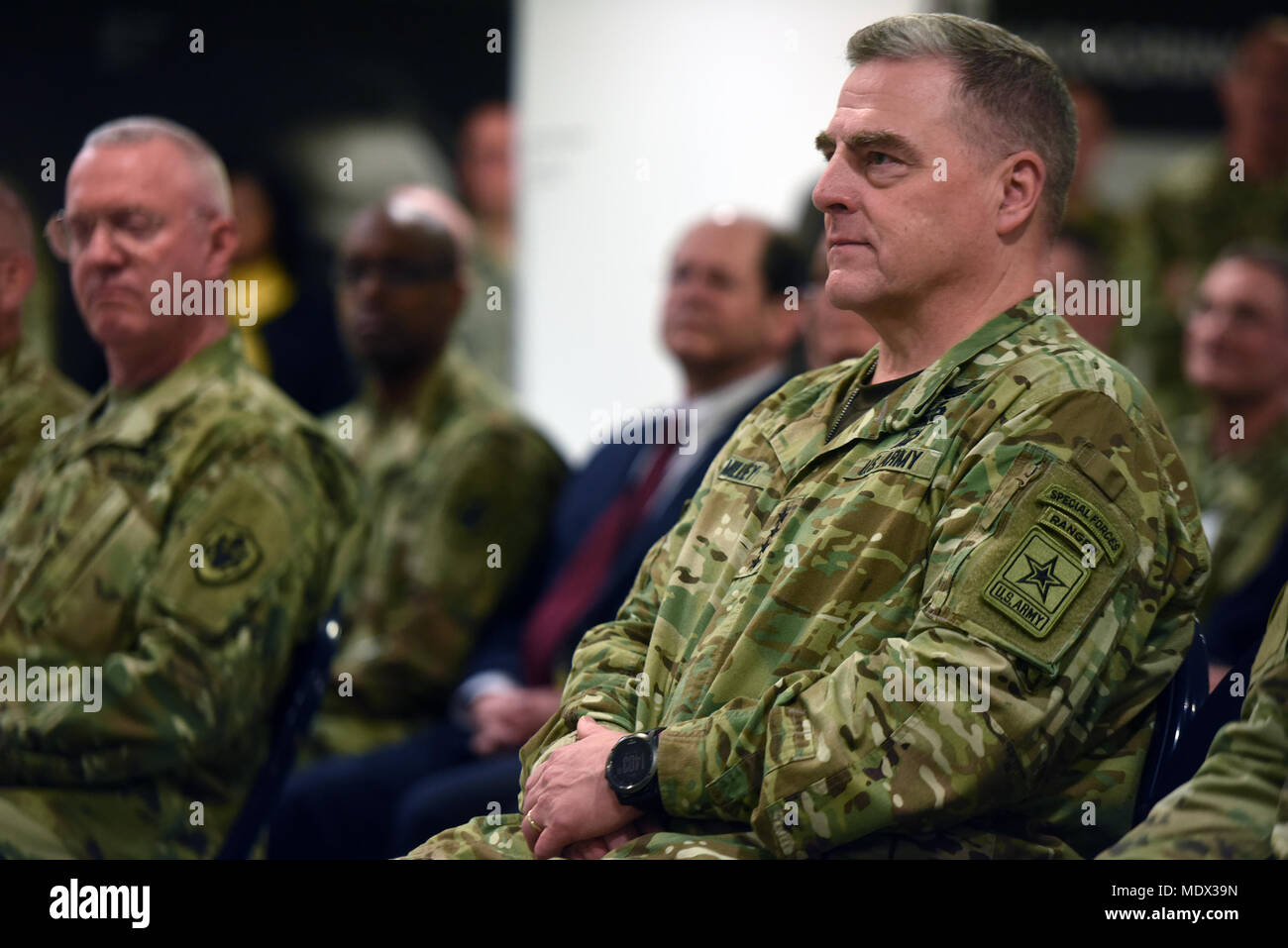Army Gen. Mark Milley, chief of staff of the Army, at a cake-cutting ...