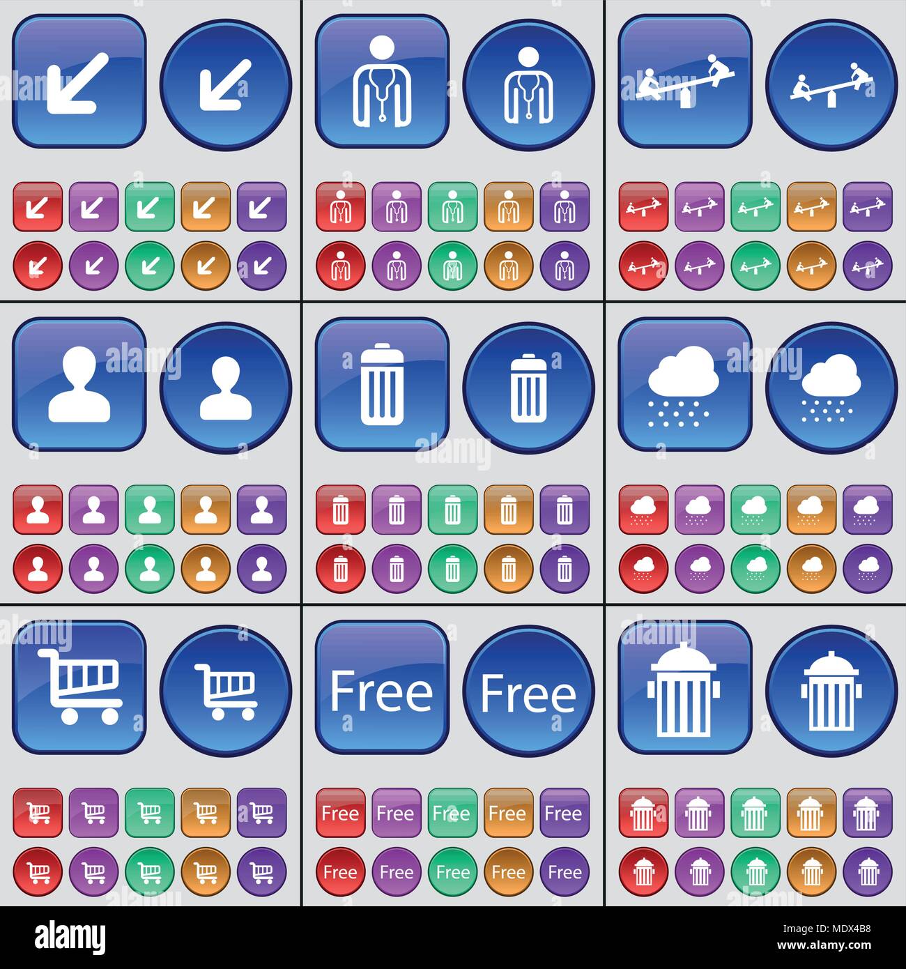 Deploying screen, Avatar, Swing, Avatar, Trash can, Cloud, Shopping ...