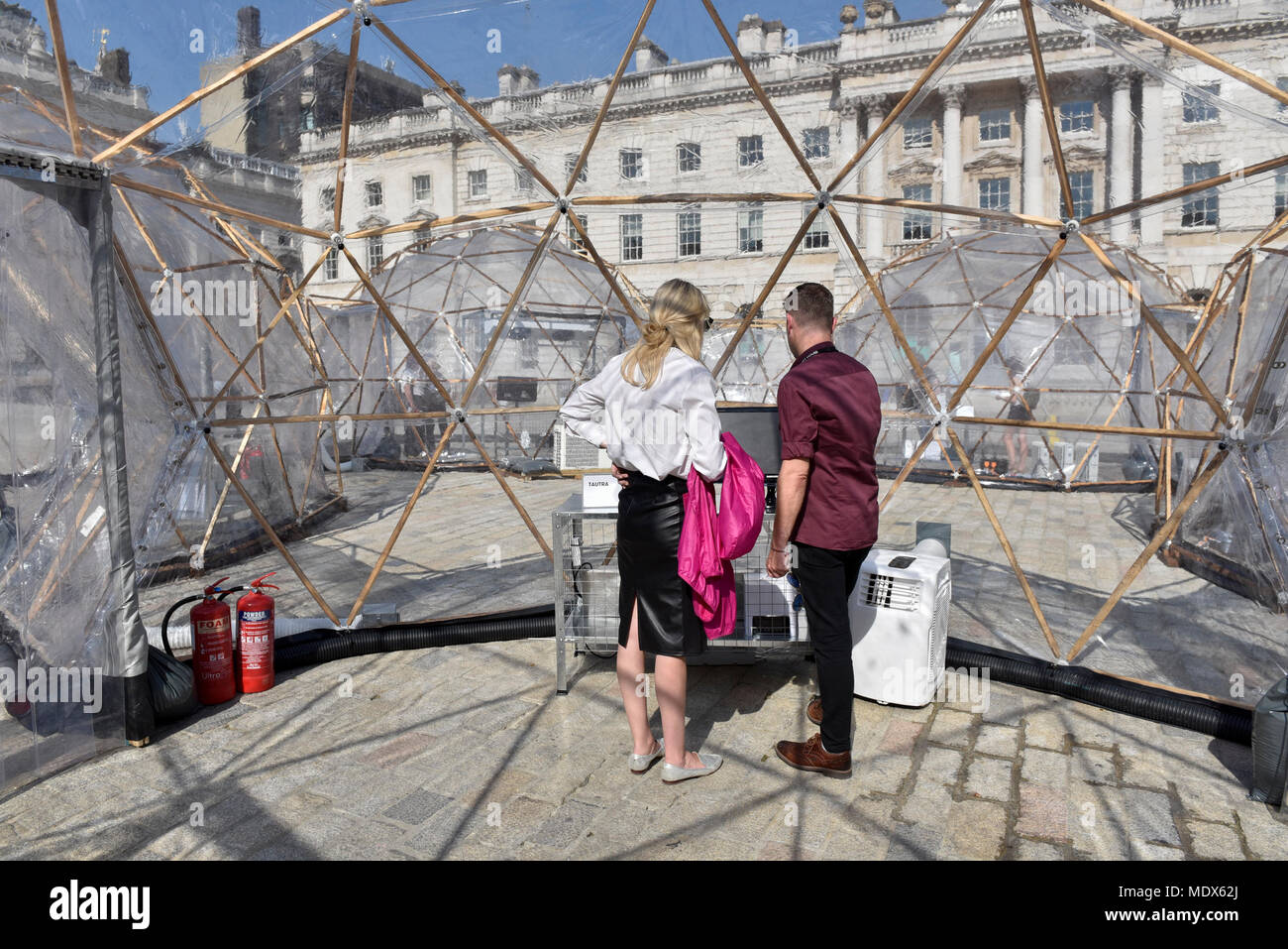 Installation of pollution pods hi-res stock photography and images - Alamy