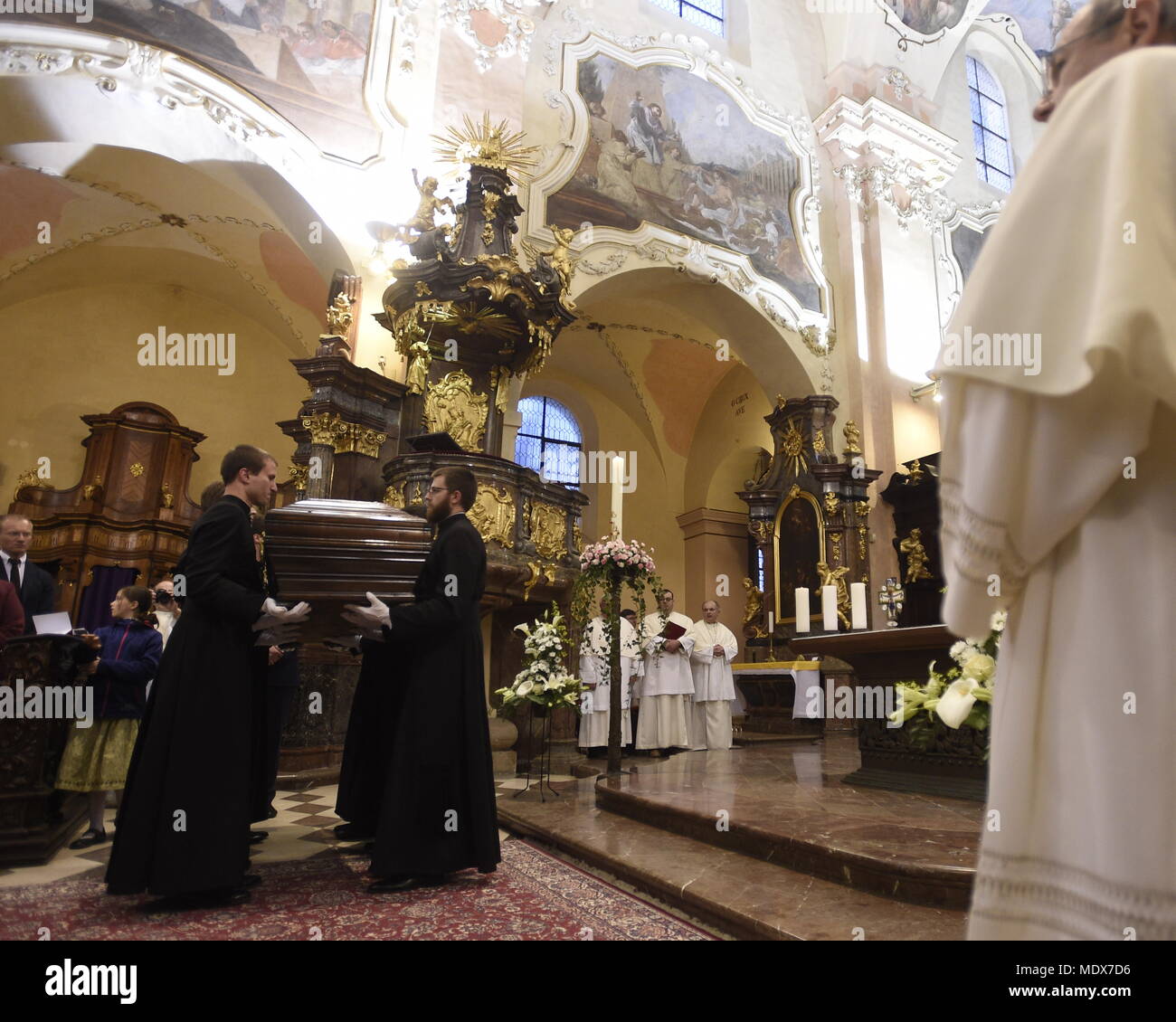 A special military aircraft carrying the remains of Czech Cardinal ...