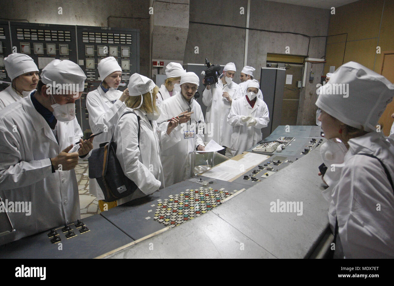 Chernobyl reactor control room hi-res stock photography and images - Alamy