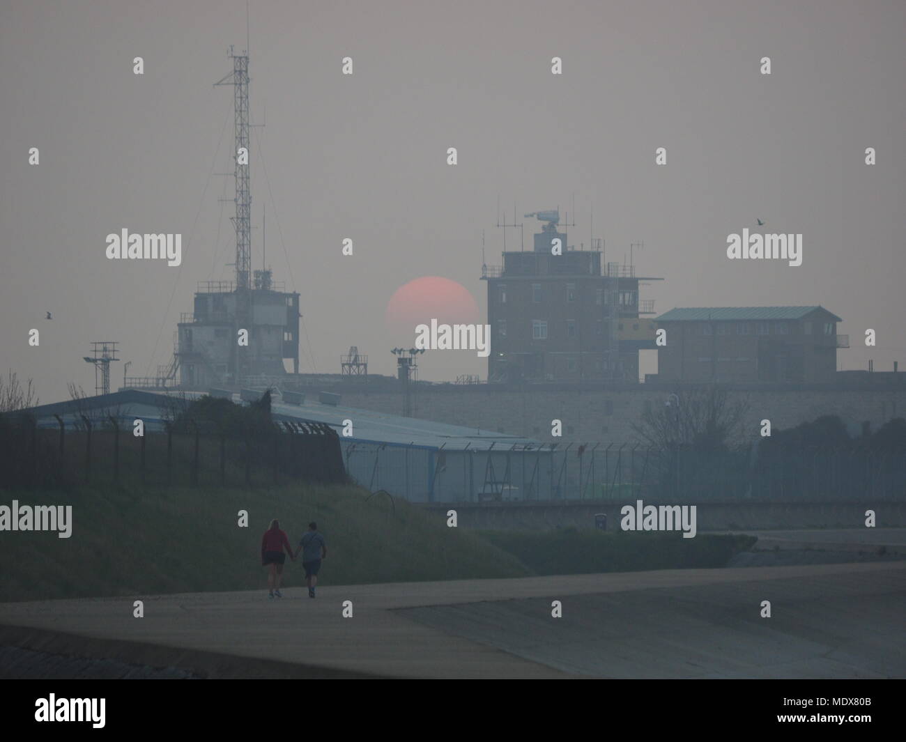 Sheerness, Kent, UK. 20th April, 2018. UK Weather: after a blistering ...