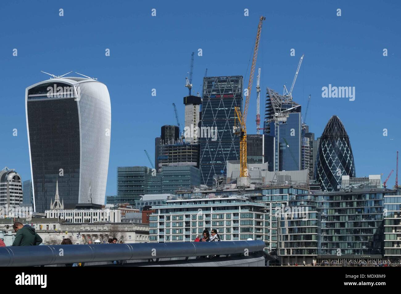 General view of 20 Fenchurch Street and 30 St Marys Axe. View from More ...