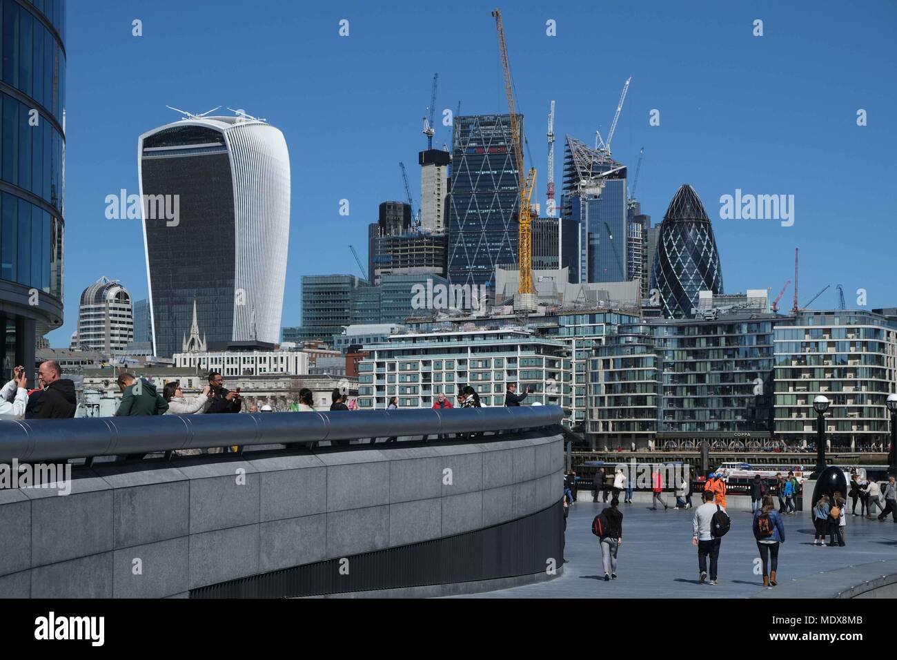 General view of 20 Fenchurch Street and 30 St Marys Axe. View from More ...