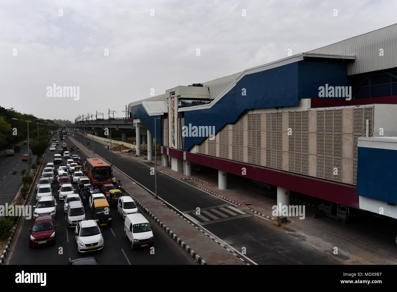New Delhi, India. 20th April, 2018. A view of the newly constructed ...