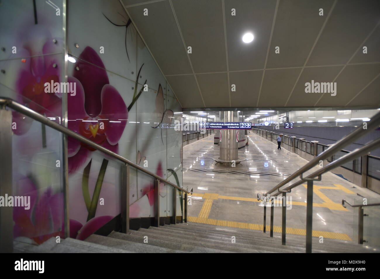 New Delhi, India. 20th April, 2018. An artwork can be seen at the Palam ...