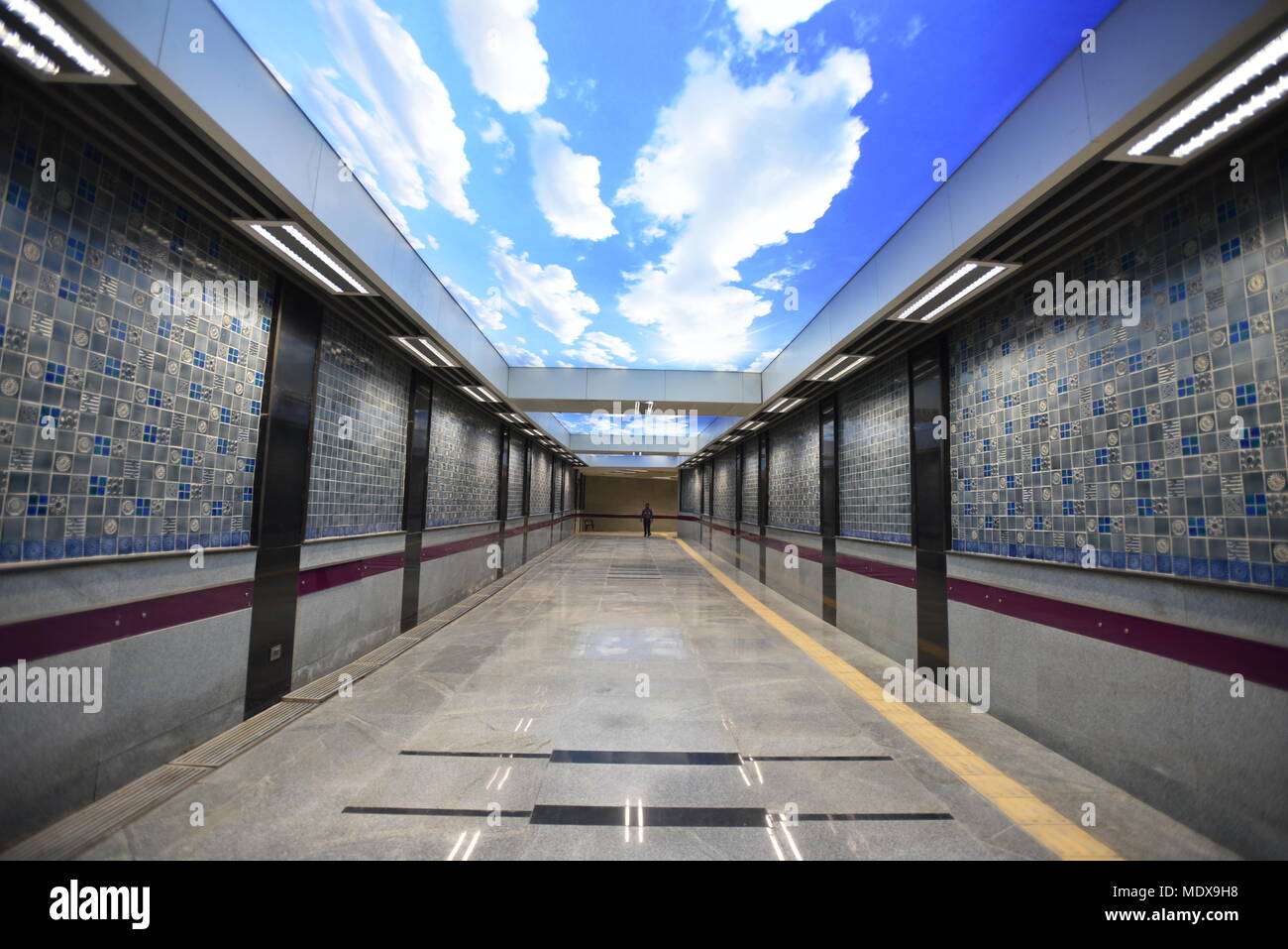New Delhi, India. 20th April, 2018. An artwork can be seen at the Palam ...