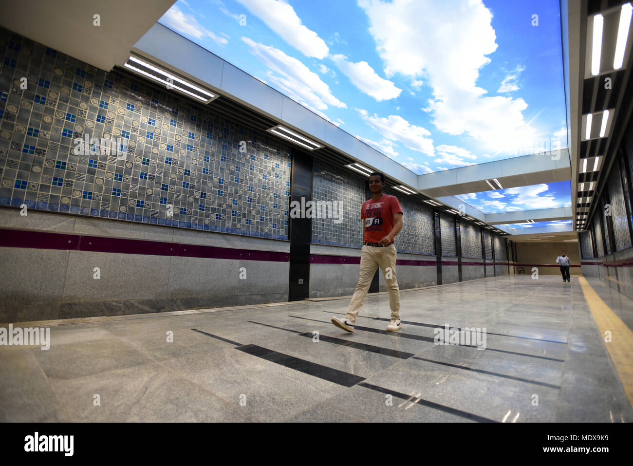New Delhi, India. 20th April, 2018. An artwork can be seen at the Palam ...