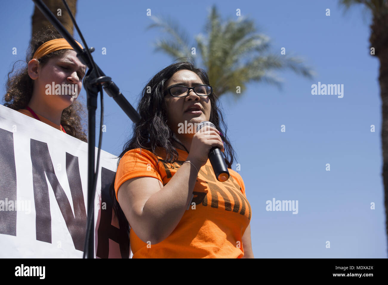 Phoenix, Arizona, USA. 20th Apr, 2018. Metro Tech High School senior ...