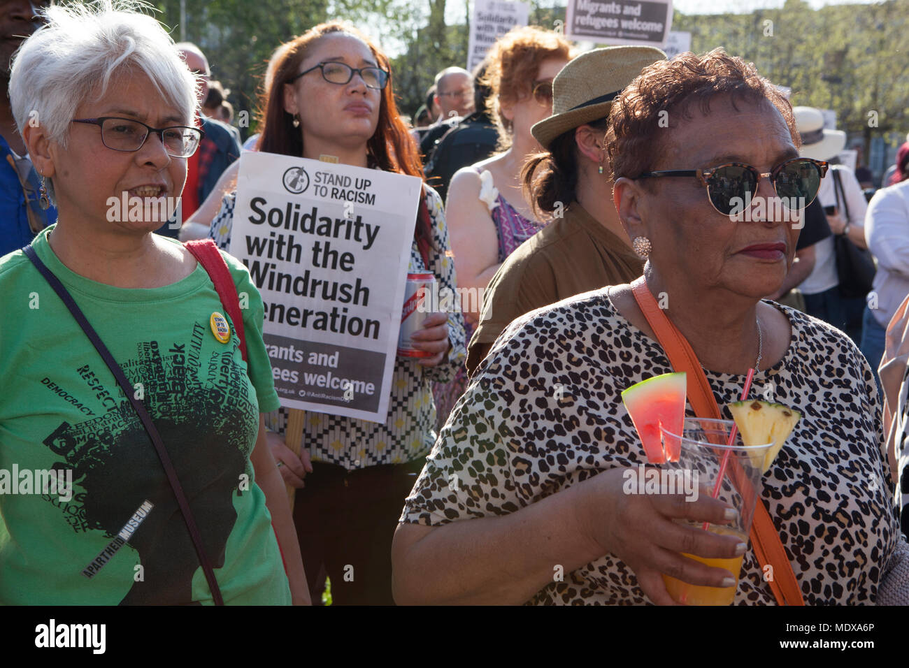 A peaceful demonstration in Windrush Square, Brixton, outside the Black ...