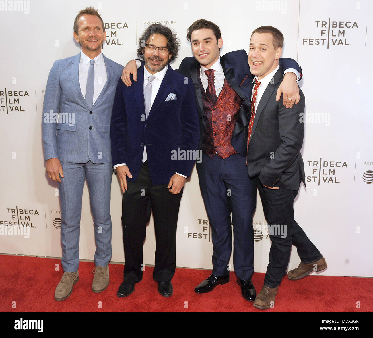 New York, NY, USA. 20th Apr, 2018. Sebastian Roche, Ken Biller, Alex ...