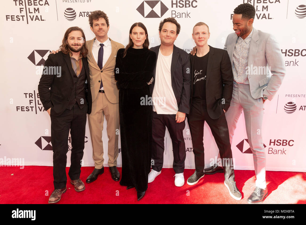 New York, USA. 20th April, 2018. Michael Angarano, Andre Hyland, Dree ...