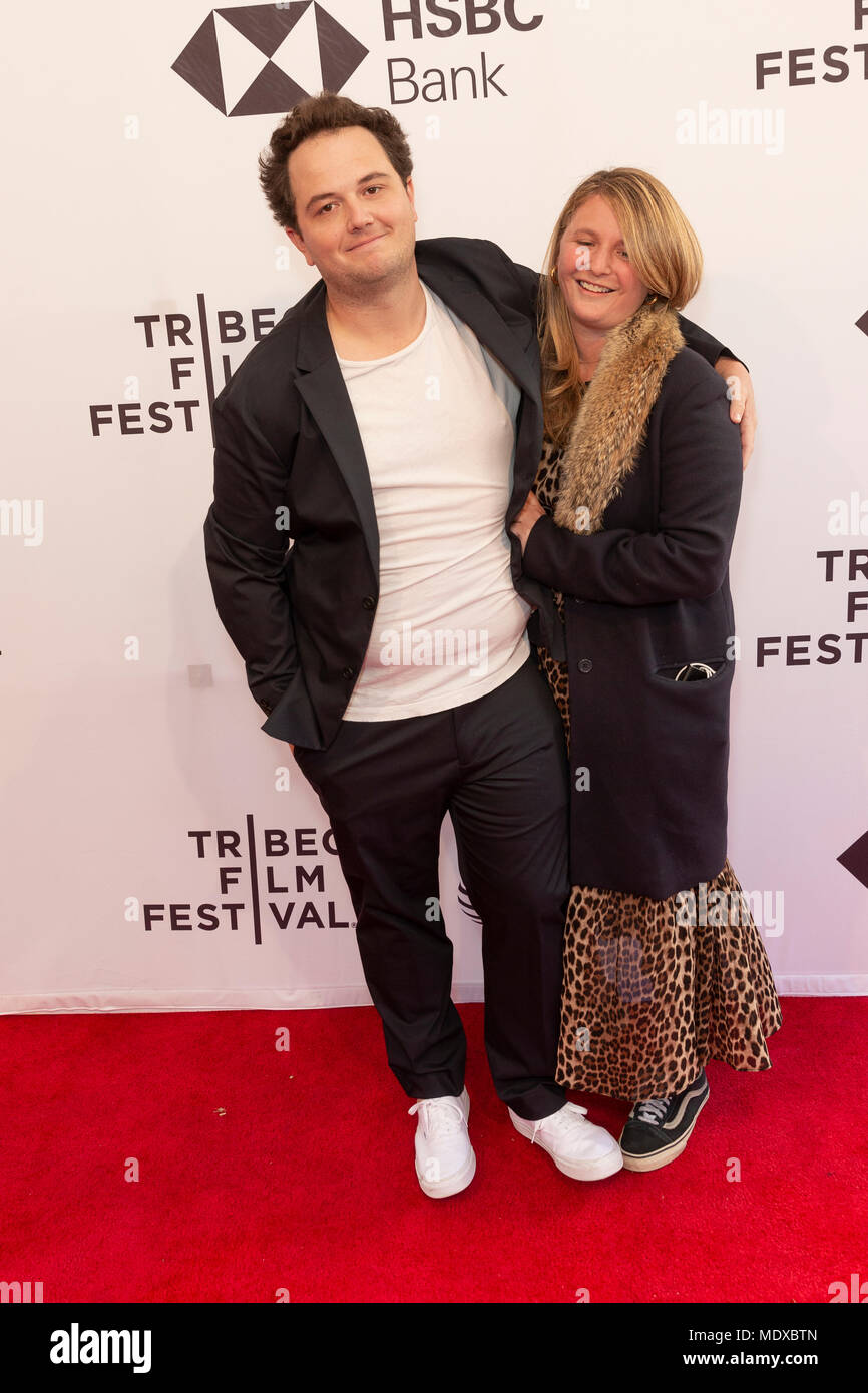 New York, USA. 20th April, 2018. Sam Boyd and Phoebe Zimmer attend ...