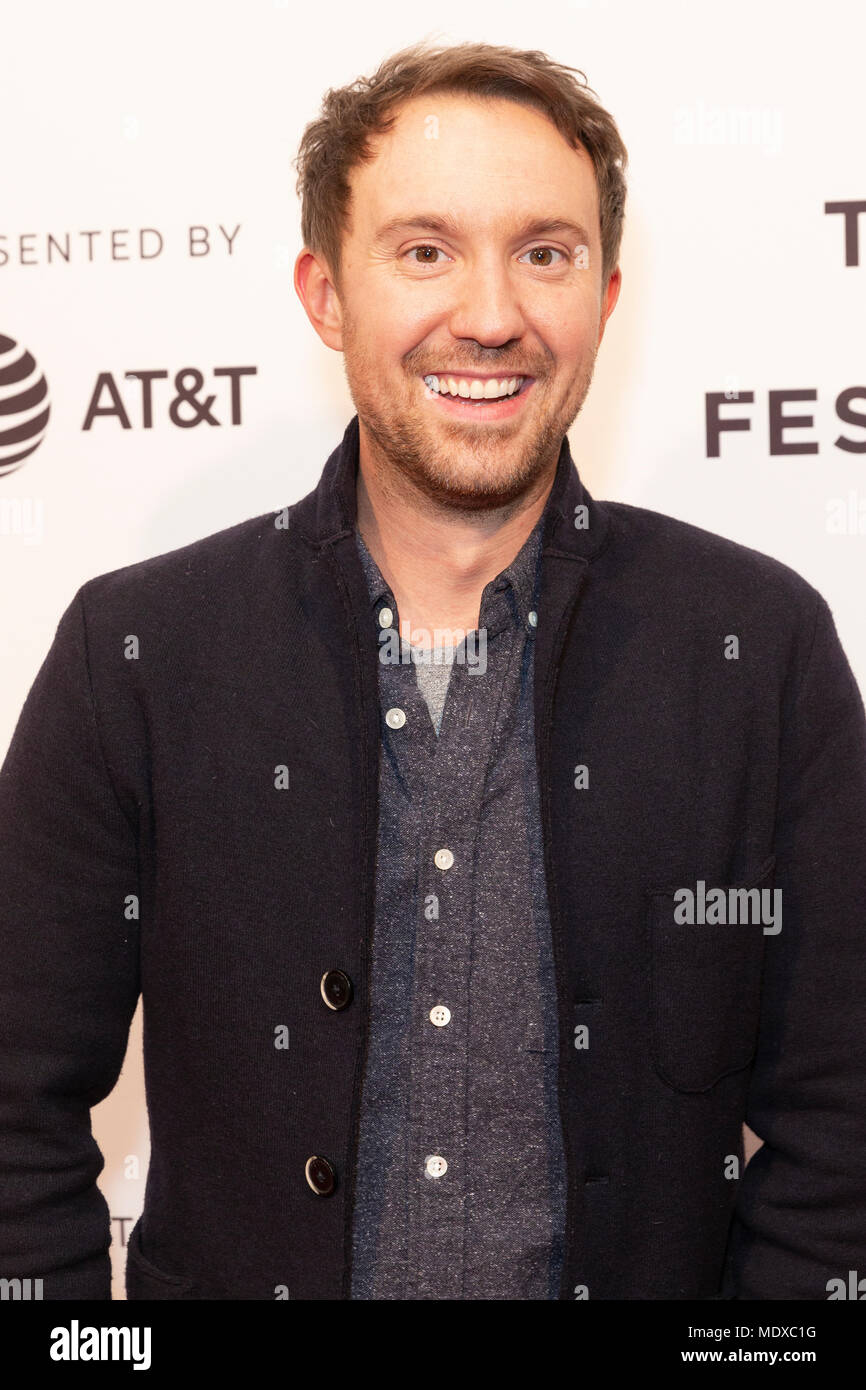 New York, USA. 20th April, 2018. Sam Huntington attends premiere of ...