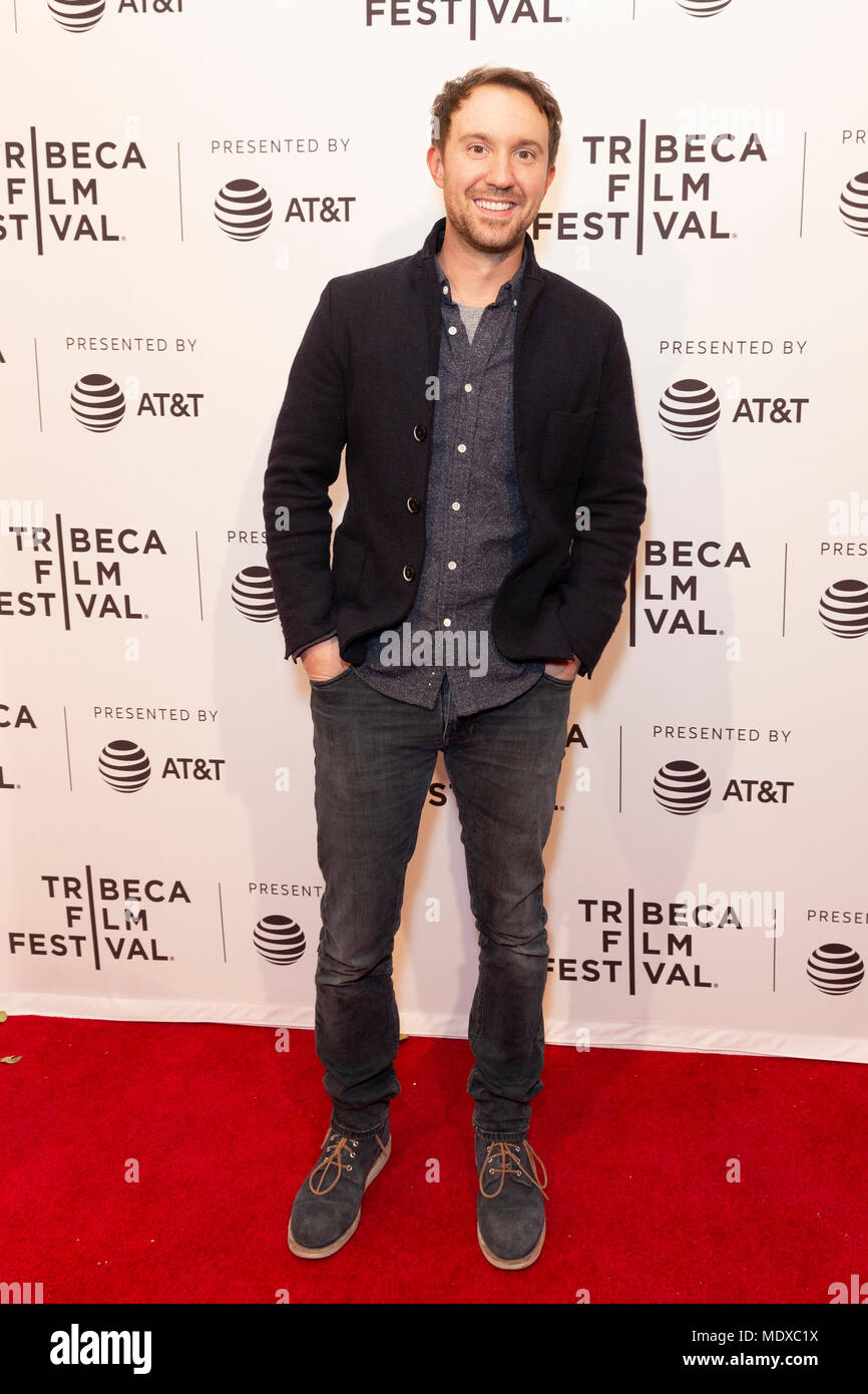 New York, USA. 20th April, 2018. Sam Huntington attends premiere of ...