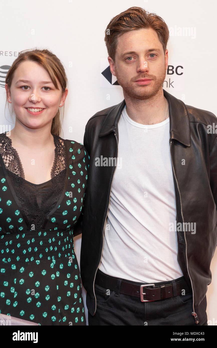 New York, USA. 20th April, 2018. Liv Hill, James Gardner attend ...