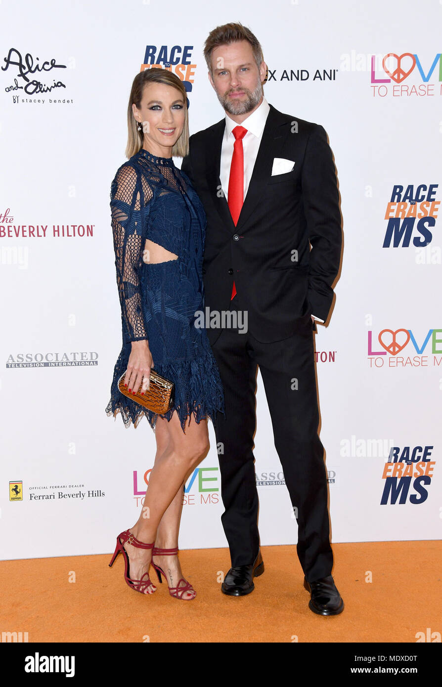 20 April 2018 - Beverly Hills, California - Natalie Zea, Travis Schuldt ...