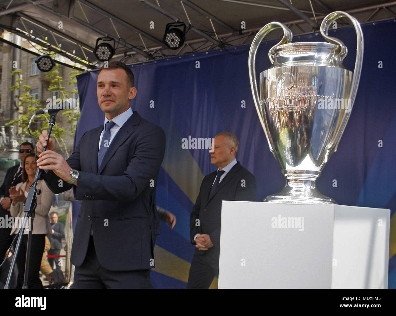 Kiev, Ukraine. 21st Apr, 2018. ANDRIY SHEVCHENKO, Ukrainian former ...