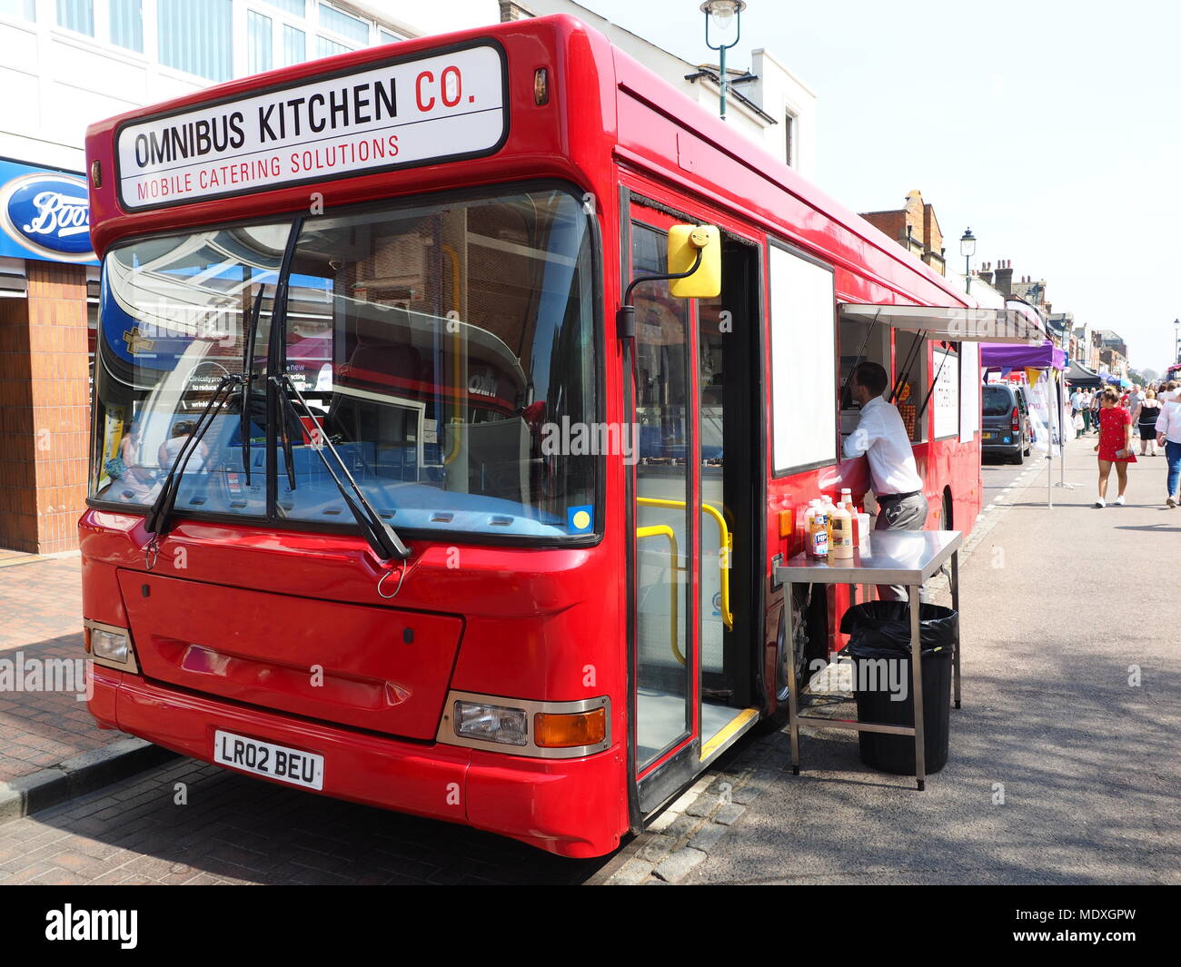 Sittingbourne, Kent, UK. 21st April, 2018. Sittingbourne High Street ...